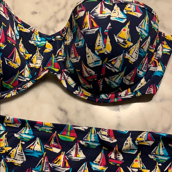 Victoria's Secret | Swim | Sail Boat Bikini With Built In Bra | Poshmark